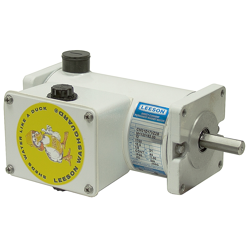 1/8 HP 1750 RPM 12 Volt DC Leeson PM Motor | DC Motors Face Mount | DC ...