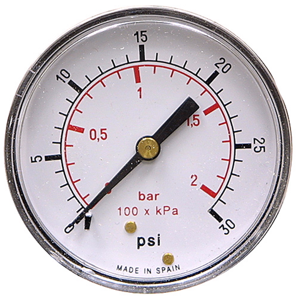 30 PSI 2 Bar 2 5 BM Dry Gauge Pressure Vacuum Gauges Pressure