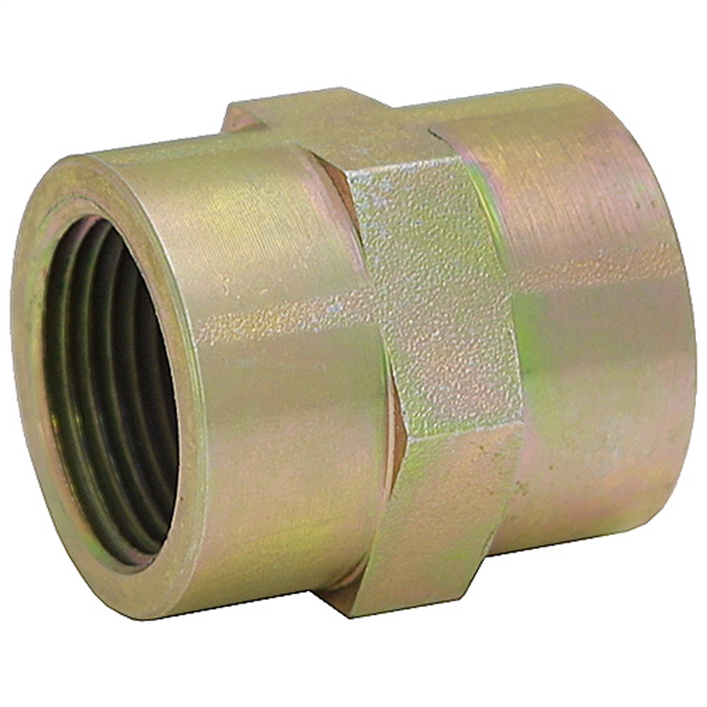 1 2 X 3 8 NPTF Coupler NPT Female To NPT Female Straight NPT To
