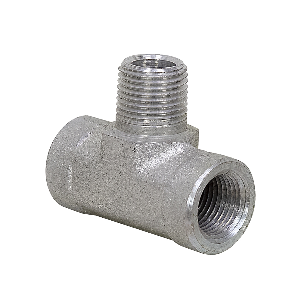 1/2" NPTF To 1/2" NPTF To 1/2" NPTM Branch Tee | NPT Male to NPT Female ...