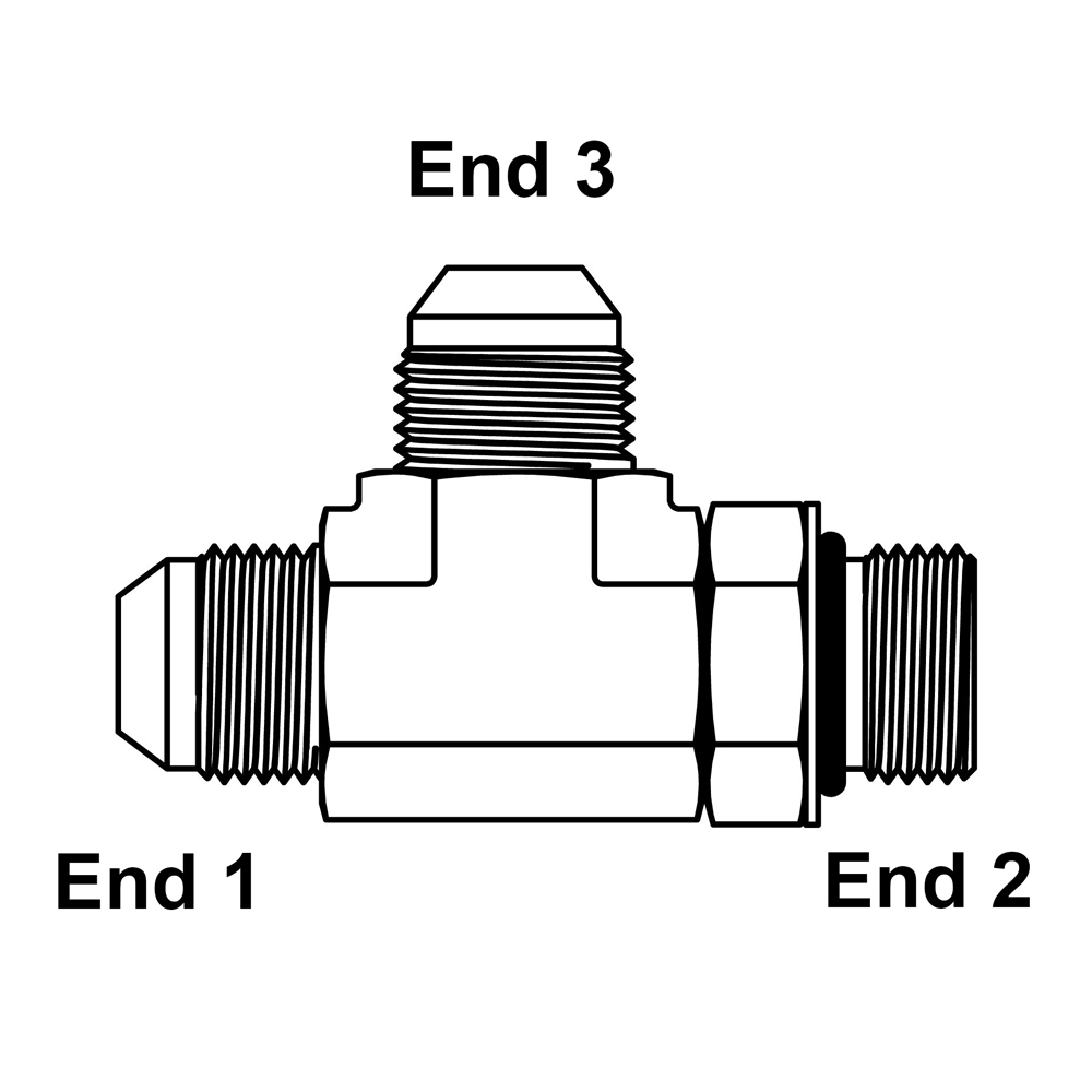 JIC 4 Male X SAE 4 Male X JIC 4 Male Tee 6804 04 04 04 Adapter JIC jic-4-male-x-sae-4-male-x-jic-4-male-tee-6804-04-04-04-adapter-jic