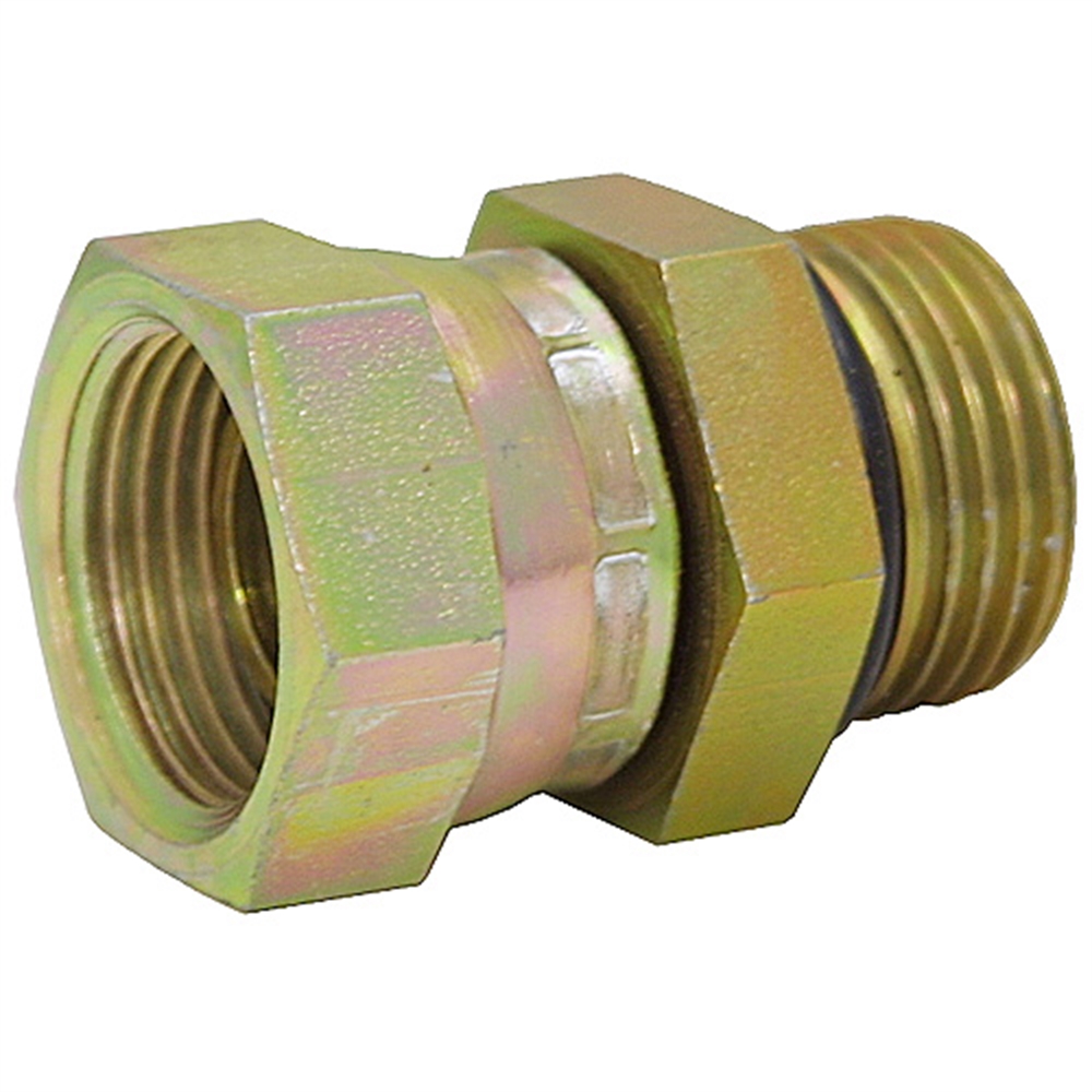 SAE 12M X 1 NPTF Swivel SAE Male To NPT Female Swivel Straight